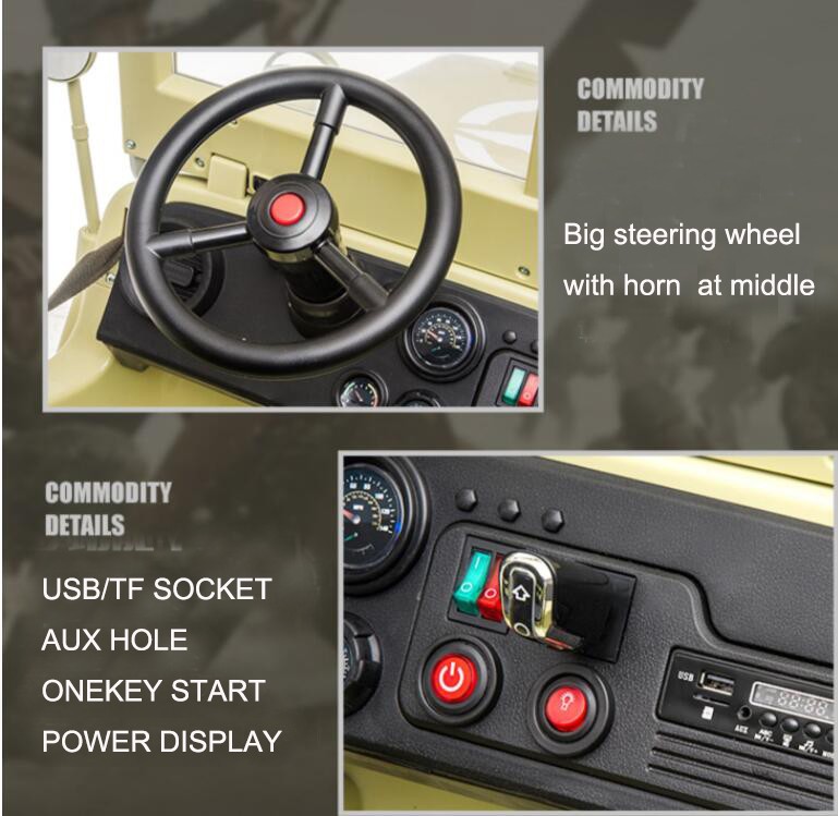 Coche de batería XXL para niños ATAA Commander estilo 4x4 con diseñ...